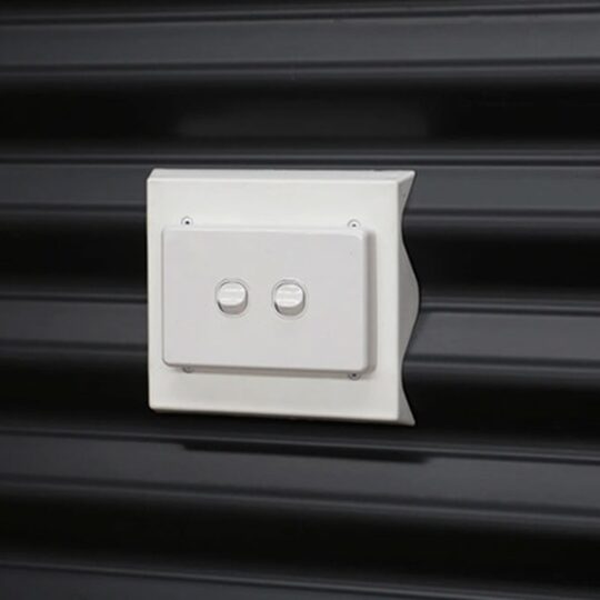 Corrugated wall mounting plate SMALL (2-span) - Backyard Pods