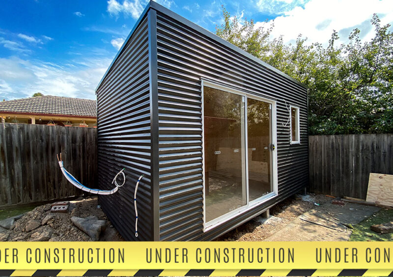 Approved backyard studio 3m x 5m with Scandi-style internal lining ...