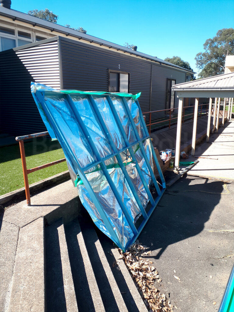 Budget-minded Backyard Pod kit 3m x 7m at Condell Park School NSW