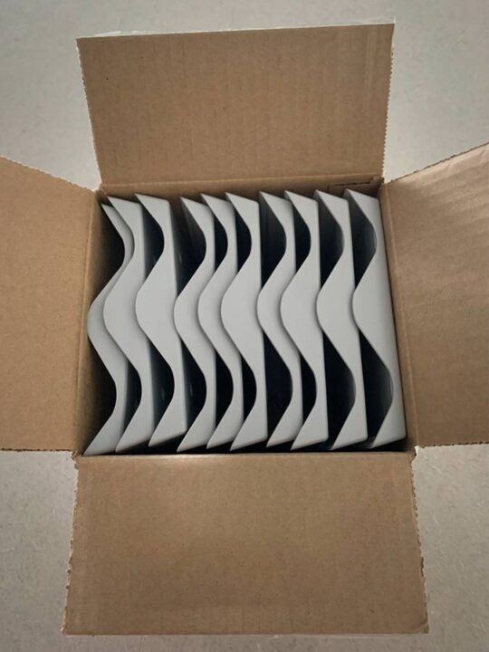 Corrugated wall mounting plate SMALL (2-span) - multipack 10x ...