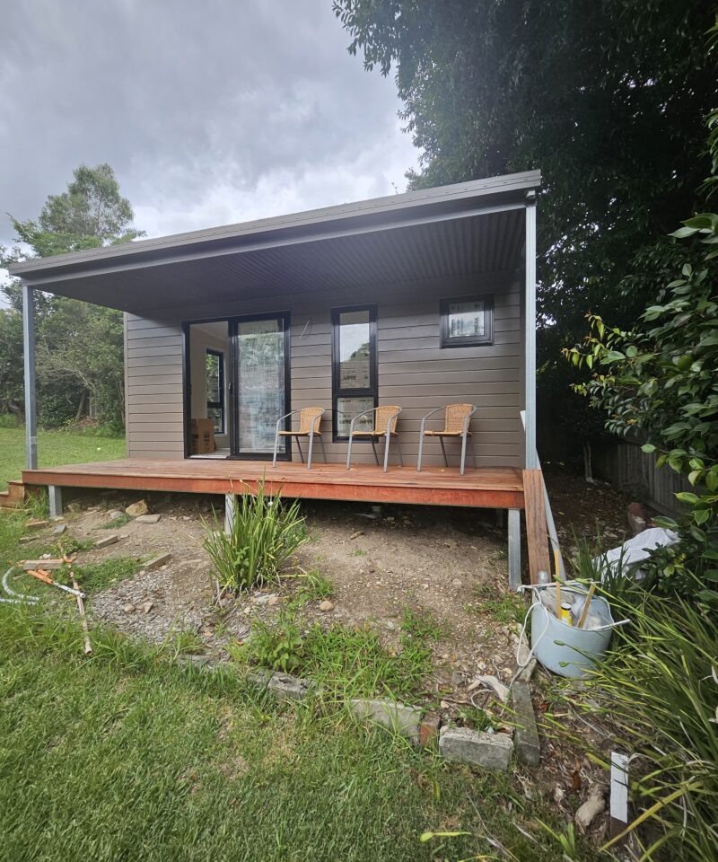Backyard studio with ensuite 3m x 6m nearing completion at Pennant ...