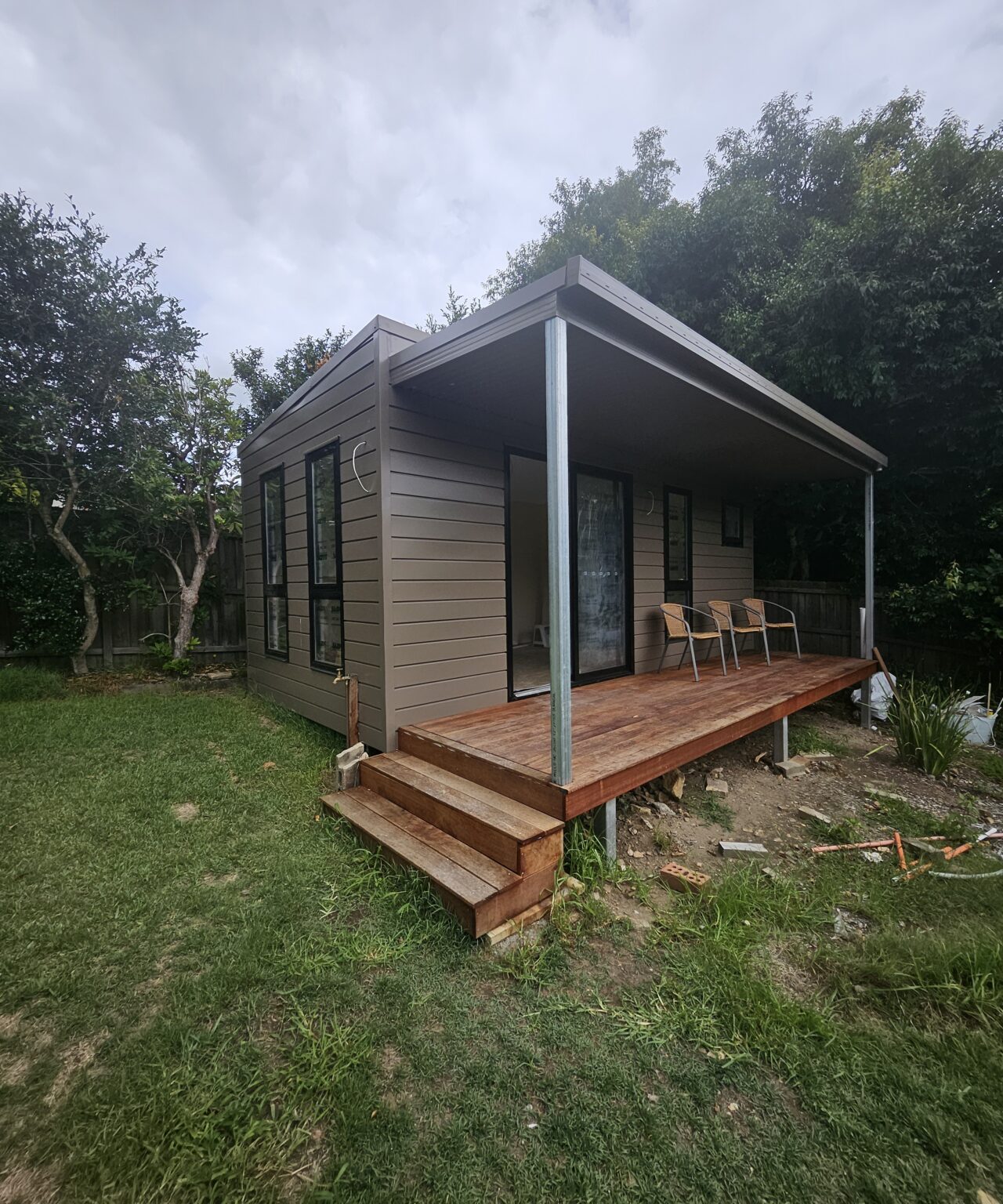 Backyard studio with ensuite 3m x 6m nearing completion at Pennant ...