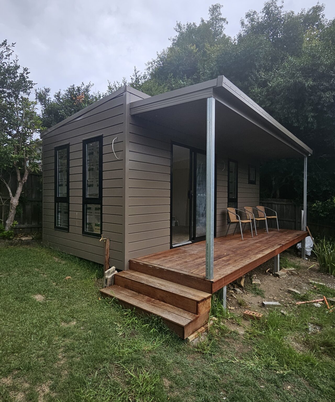 Backyard studio with ensuite 3m x 6m nearing completion at Pennant ...