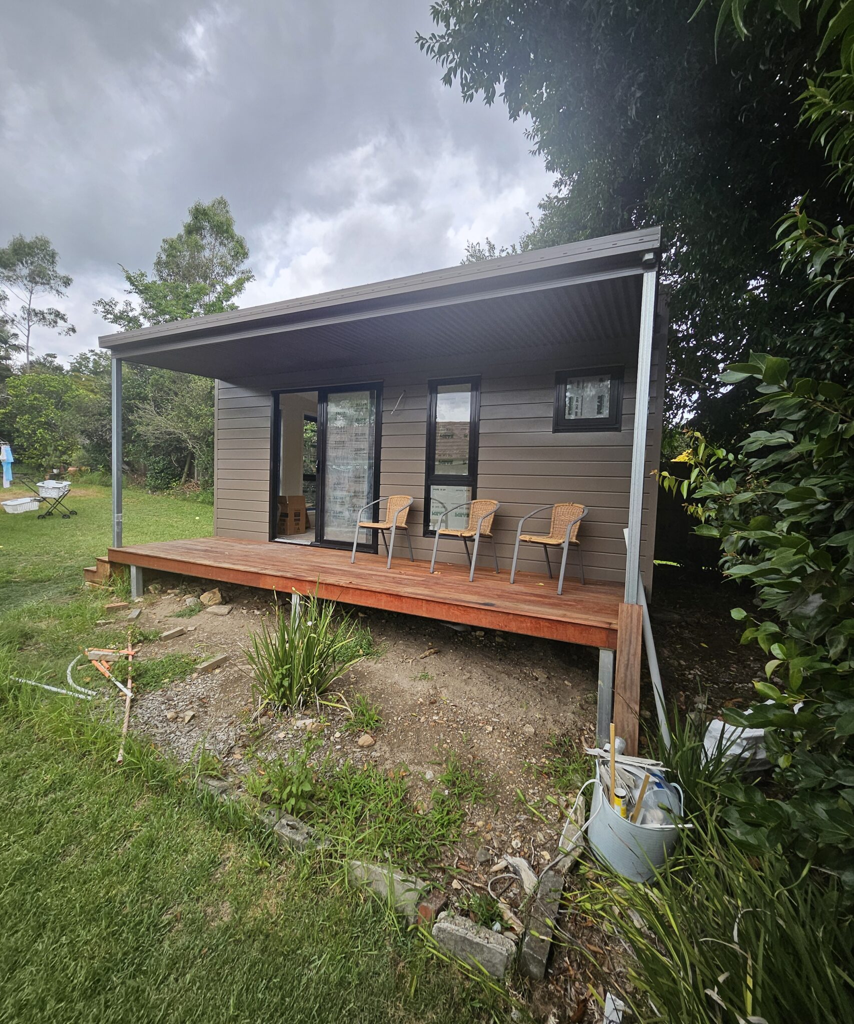 Backyard studio with ensuite 3m x 6m nearing completion at Pennant ...